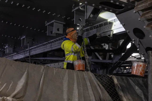 Completed paint project honors history of Morrison Bridge, creates ...