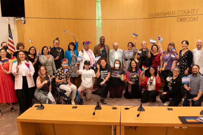 Board of Commissioners proclaims June as Pride Month | Multnomah County