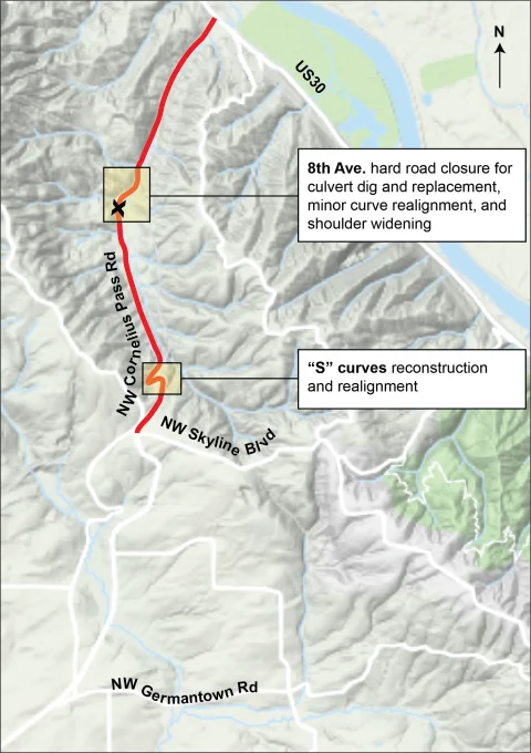 Cornelius Pass Road Safety Improvements | Multnomah County